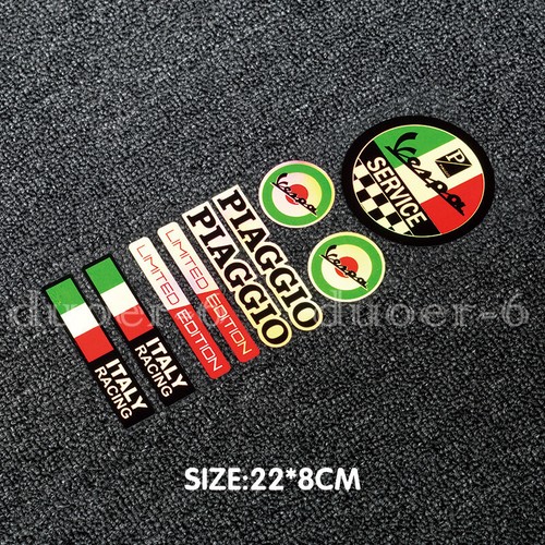 Motorcycle Laser Emblem Decals for Vespa PIAGGIO ITALY Bike Reflective ...