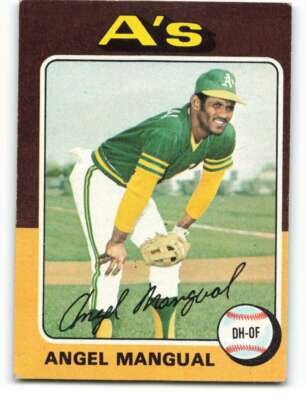 1975 Topps #452 Angel Mangual VG Very Good Athletics ID:85890 | eBay