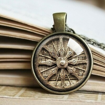 Konark Sun Wheel Necklace Pendant, Wheels of the Sun God (Surya ...