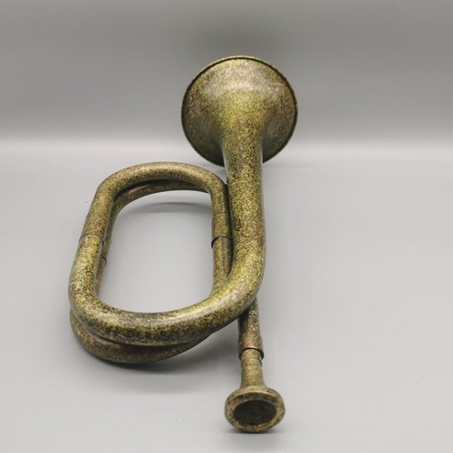 Old Chinese brass copper handmade horn Military bugle statue | eBay