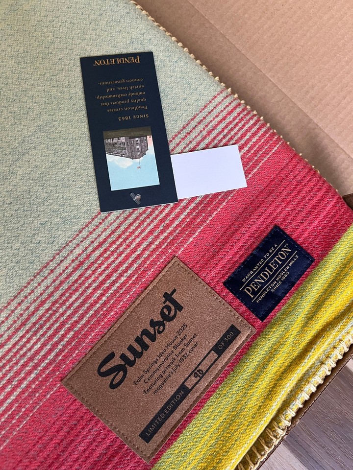 Pendleton Limited Edition 1932 Sunset Magazine Wool Blanket - Made in ...