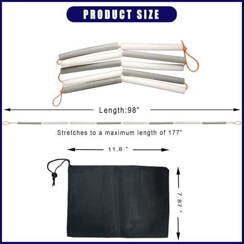 High Jump Bungee Cord with Storage Bag, Multi-Color Elastic Foam ...