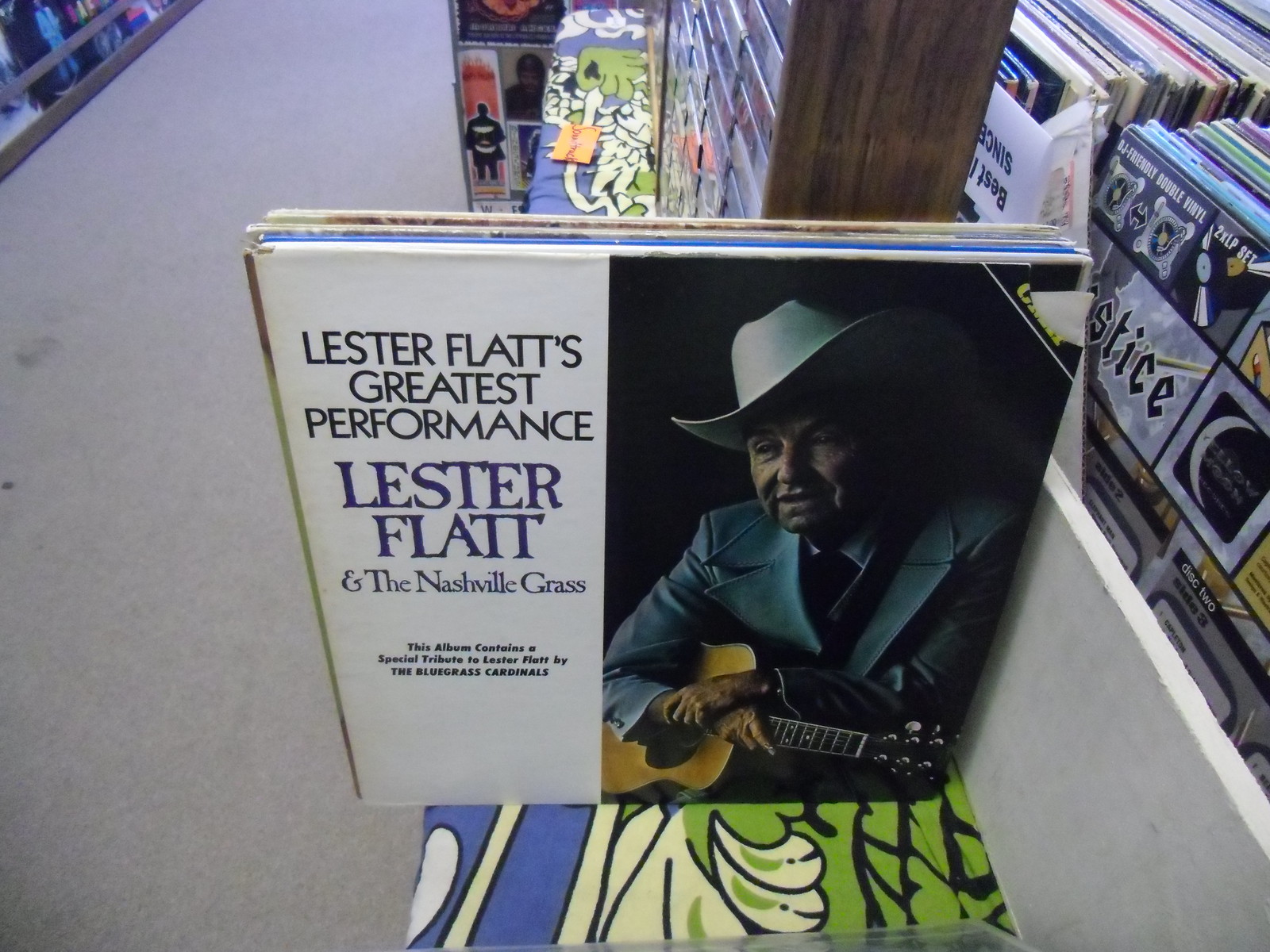 Lester Flatt Greatest Performance Bluegrass vinyl LP 1979 CHM Records ...