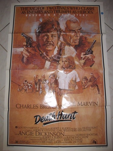 DEATH HUNT 1981 Original 27x41" One Sheet Movie Poster Charles Bronson ...