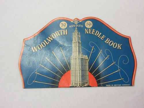 VINTAGE ADVERTISING WOOLWORTH NEEDLE BOOK COLLECTIBLE S-1164 | eBay