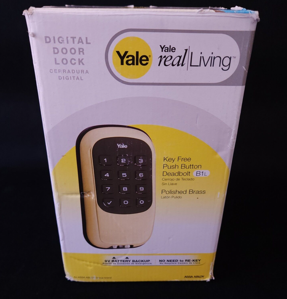 Yale Real Living Keyless Push Button Deadbolt Lock With YRD156 ZW2 0BP