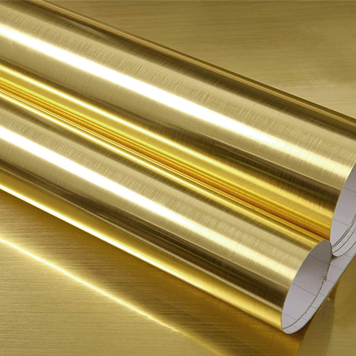 17.7×118 GOLD CONTACT PAPER STAINLESS STEEL PEEL AND STICK WALLPAPER ...