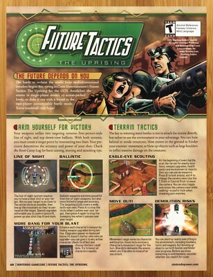 2004 Future Tactics: The Uprising Gamecube Print Ad/Poster Authentic ...