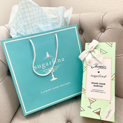 ️ SUGARFINA Gummy GIFT BOX SHOPPING BAG Wrapping Paper and ribbon Set ...