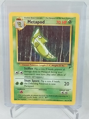 Metapod Hp 70 #81 Pokémon Card 1999 | eBay