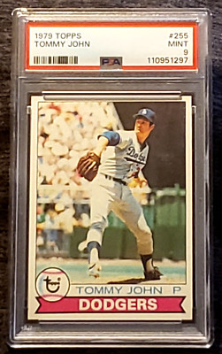 1979 Tommy John #255 Topps PSA 9 Los Angeles Dodgers | eBay
