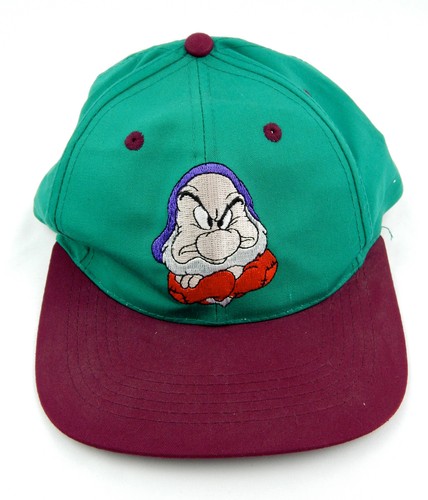 Disney Snow White Embroidered GRUMPY Dwarf Hat YOUTH / KIDS Size, Pre ...