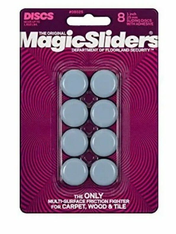 Magic Sliders 8025 Series 8 pack 1" Furniture Glides Round Slide ...