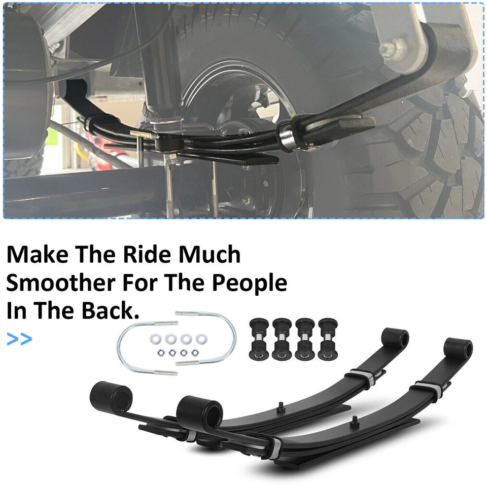 Heavy Duty Rear Leaf Springs For Club Car DS Golf Cart 1981+ 3 Leafs ...