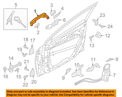 HYUNDAI OEM 17-20 Elantra Front Door Lock Hardware-Handle, Outside ...