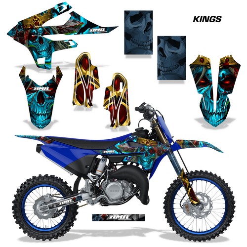 AMR Dirt Bike Decal Graphic Kit MX Wrap For Yamaha YZ85 2022-UP-Kings ...