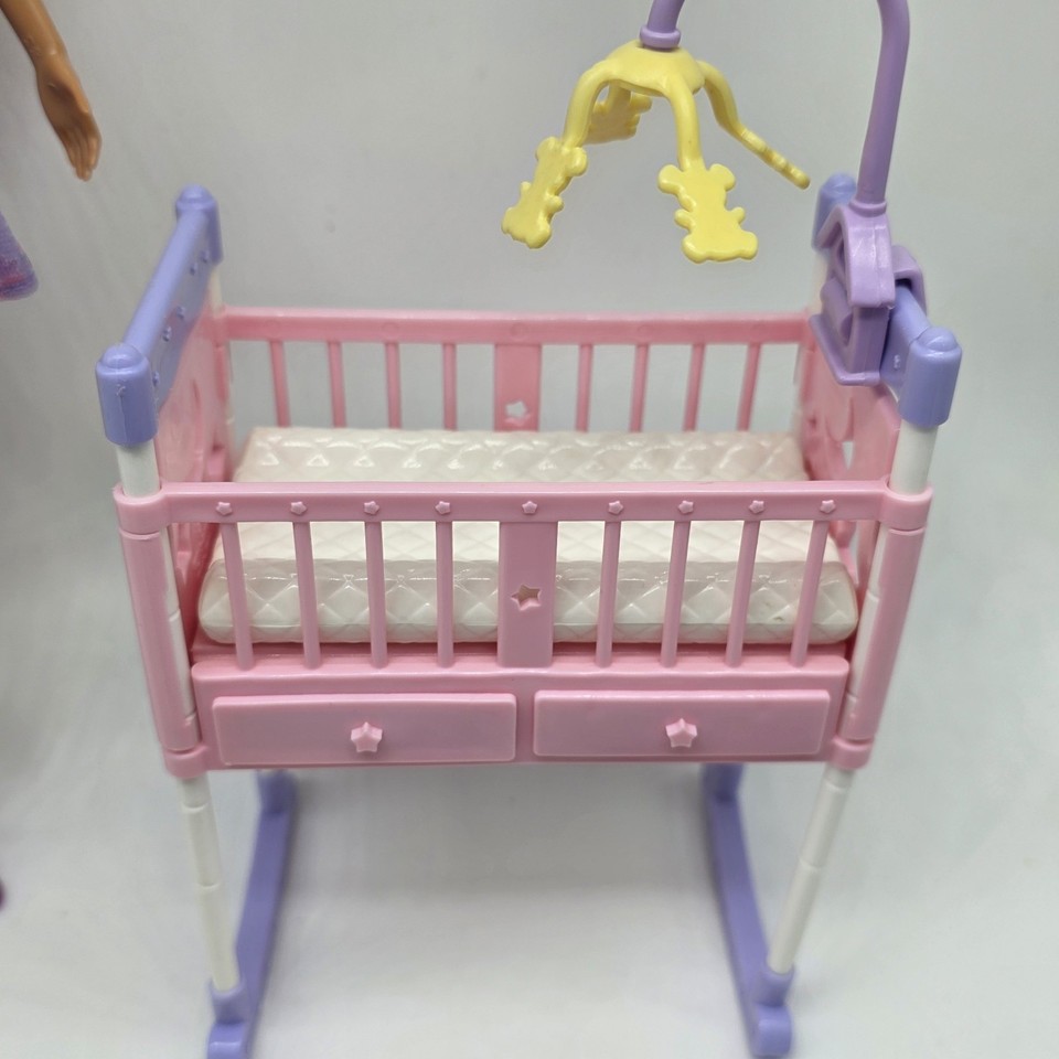 Barbie Happy Family Pregnant Midge Bump, Baby, Crib, Clothes ...