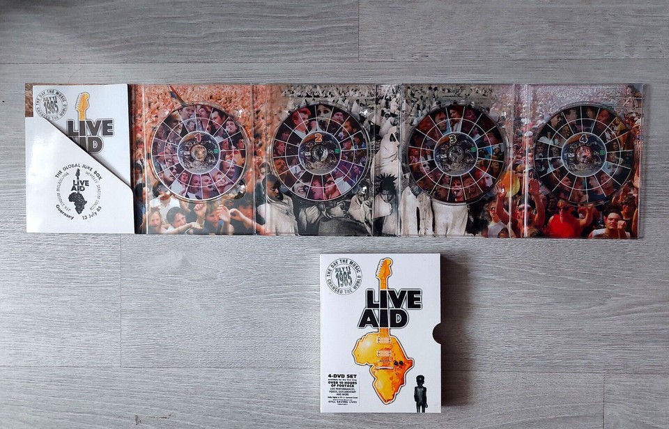 Live AID 1985 (July 13) - 4 DVD Set - One Concert Two Continents | eBay UK