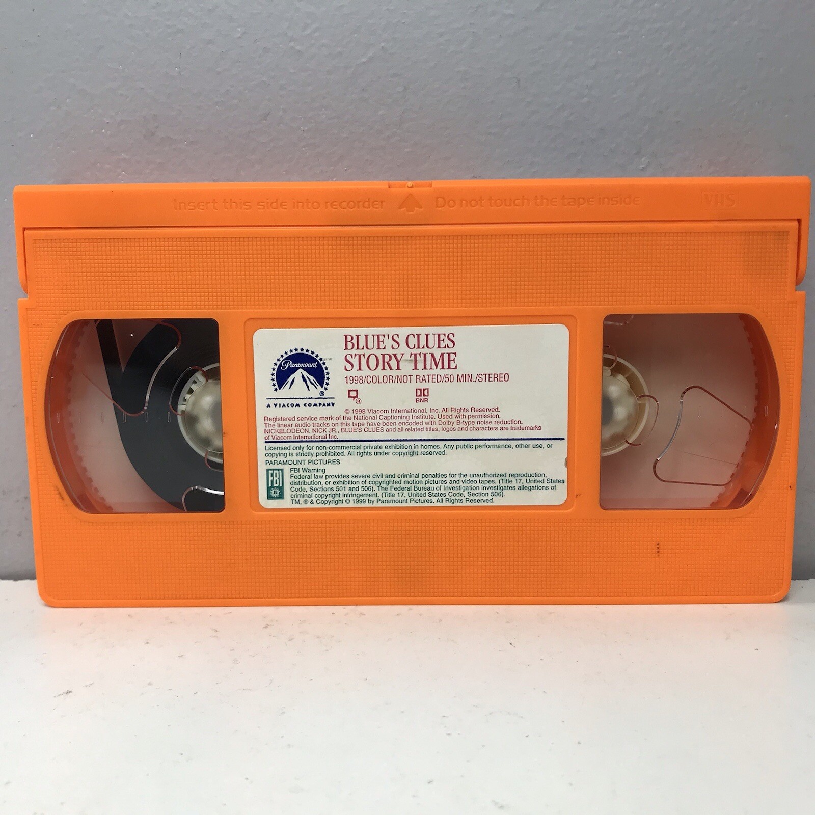 Nick Jr Blue’s Clues Play Story Time VHS | Grelly USA