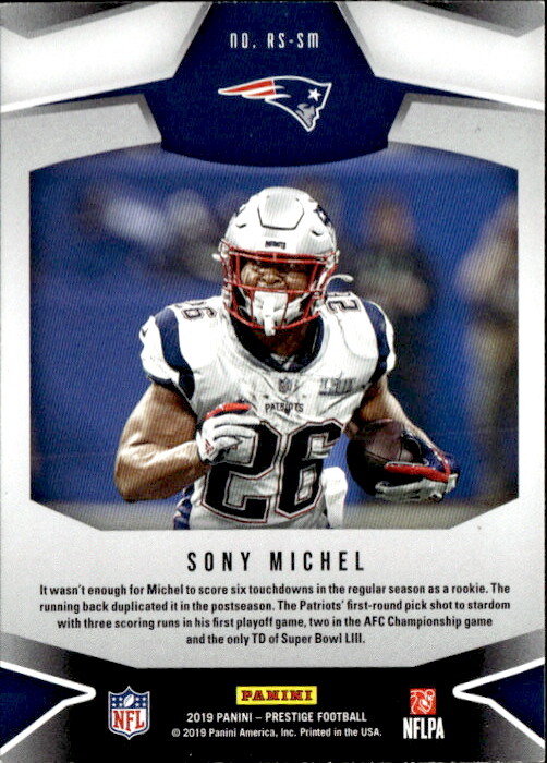 2019 Panini Prestige Sony Michel Rising Stars RS-SM | eBay