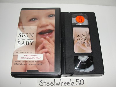 Sign With Your Baby VHS Joseph Garcia 2002 Infant Child Communicate ...