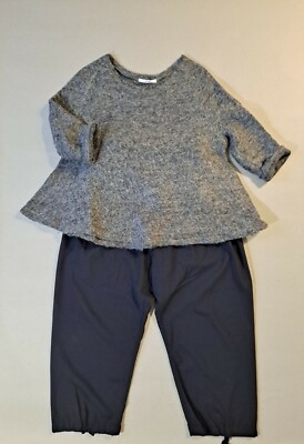 Women's Journal Standard Japan sweater pullover grey alpaca wool mohair ...
