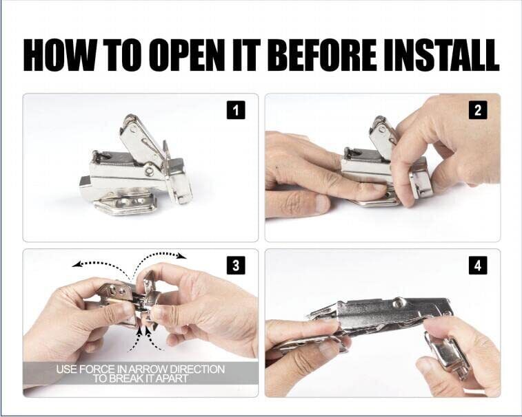 2X Soft Close 165 Degree Kitchen Cabinet Cupboard Concealed Angular ...