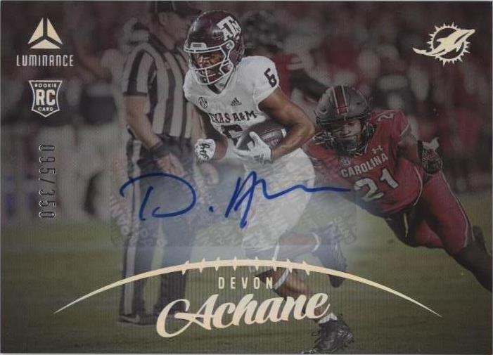 2023 Panini Luminance - Rookie De'Von Achane #188 Autographs /350 (AU ...