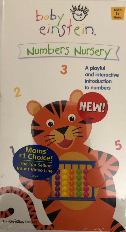 Baby Einstein: Numbers Nursery VHS-RARE VINTAGE COLLECTIBLE-SHIP N 24H ...