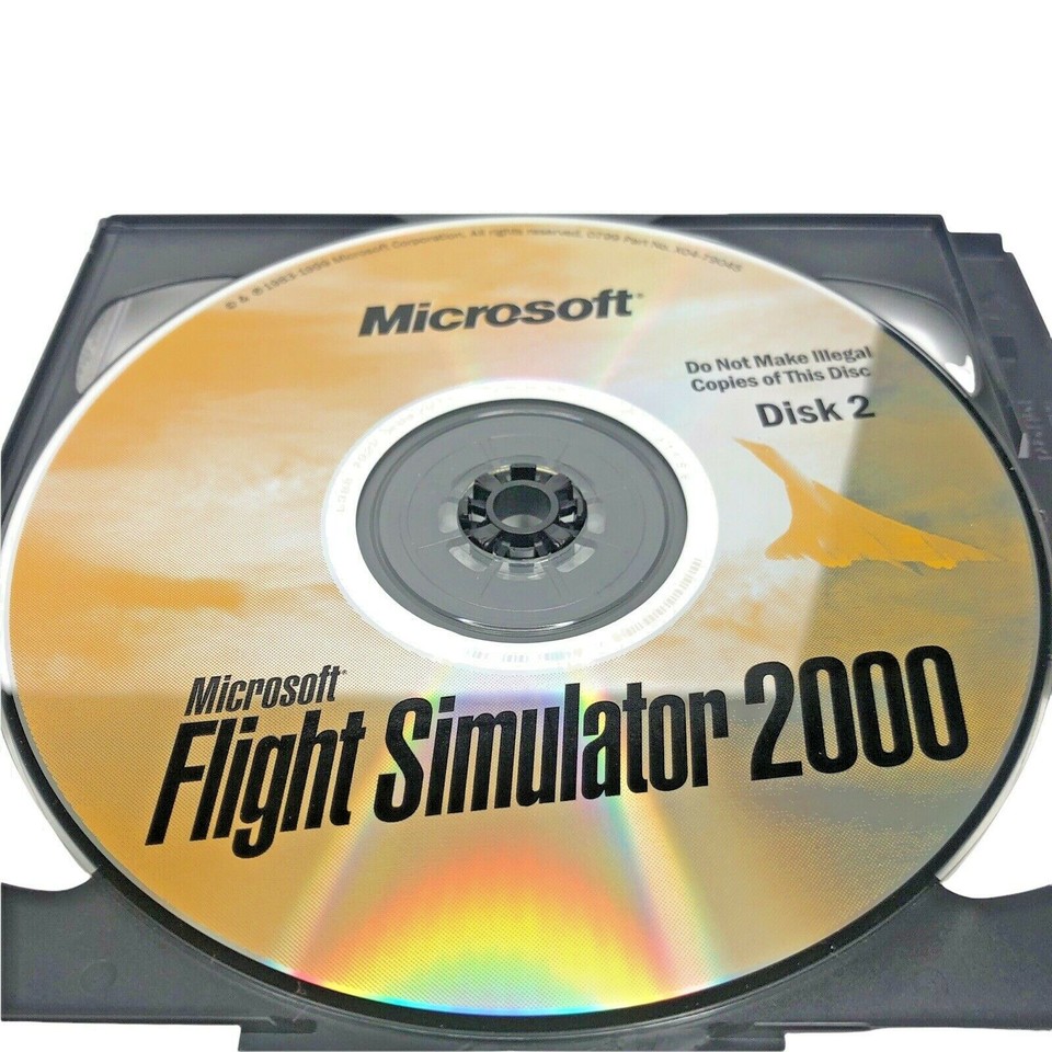 Microsoft Flight Simulator 2000 As Real As It Gets PC 1999 2 Discs ...