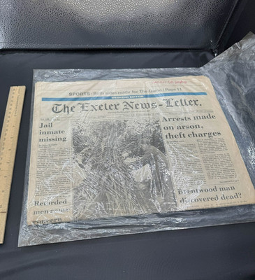 Vintage 1989 The Exeter News-Letter New Hampshire Weekend Edition ...