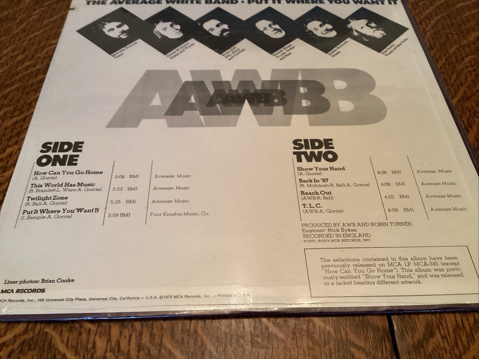 AWB…..Average White Band…First Album..Sealed!! | eBay
