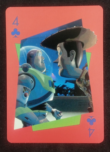 Disney Toy Story Playing Card Buzz Lightyear Woody 4 Clubs | eBay