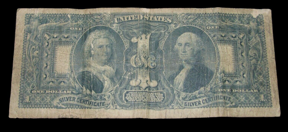 1896 $1 Educational One Dollar US Silver Certificate Currency Nice Note ...