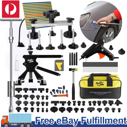 73Pc PDR Paintless Dent Puller Lifter Hail Removal Glue Gun Repair Car ...
