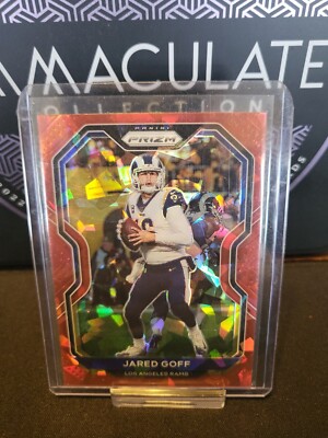 JARED GOFF RAMS 2020 PANINI PRIZM RED CRACKED ICE #275 | eBay