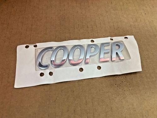 OEM 2002-2023 Mini Cooper Rear Trunk Chrome Letters Emblem | eBay