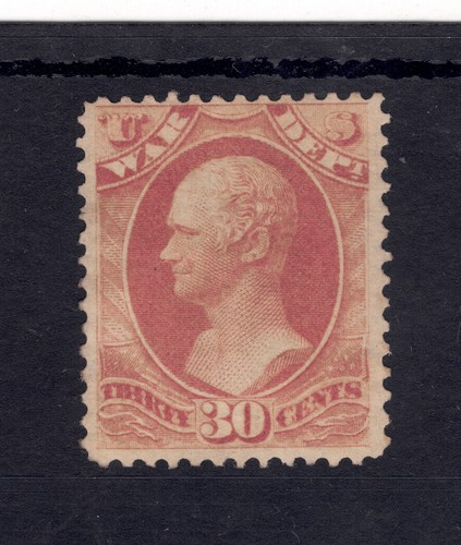 US Scott # O92 MINT / VF / Hinged War Dept 30¢ OFFICIAL Stamp; SCV $130 ...