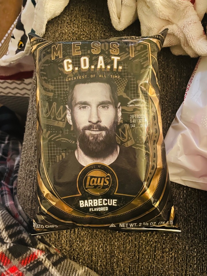 Lays BBQ Chips Lionel Messi G.O.A.T. Limited Edition GAME OVER BAG | eBay