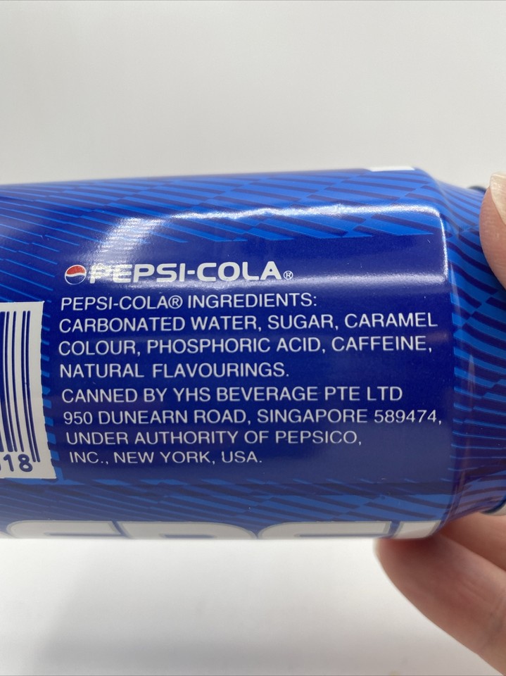 Vintage Pepsi Can 330ml Singapore 1998 Empty Unopened | eBay