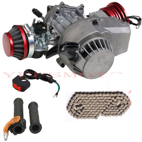 49cc Pull Start Engine Motor+Chain+Grips Kits for Scooter ATV Quad Go ...