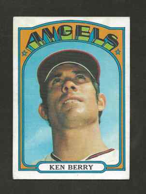 1972 TOPPS BASEBALL CARD # 379 KEN BERRY California Angels ex | eBay
