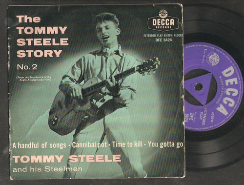 TOMMY STEELE,Story Vol.2,UK EP Decca triangle centre.A handful of songs ...