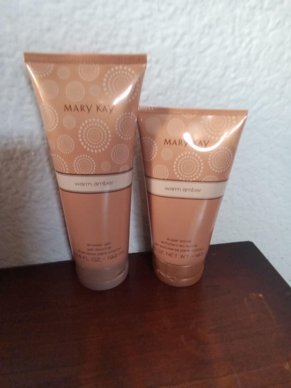 Mary Kay Warm Amber Shower Gel And Sugar Scrub Set New 6.5 fl oz | eBay