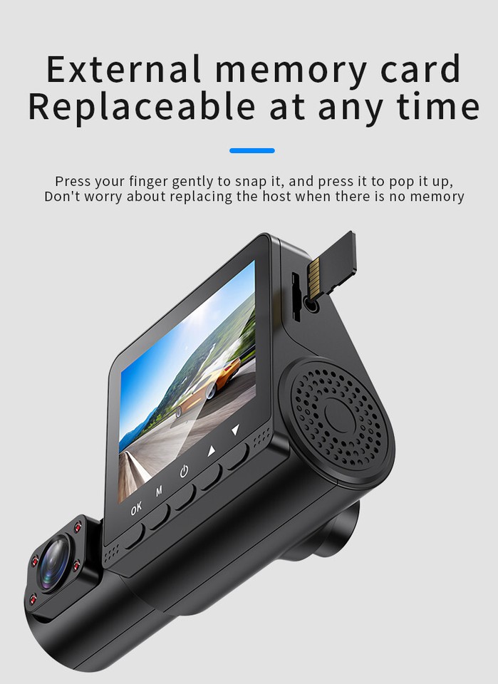 3 Channel Car DVR Dash Cam HD Three Lens Recorder Registrator Dashcam ...