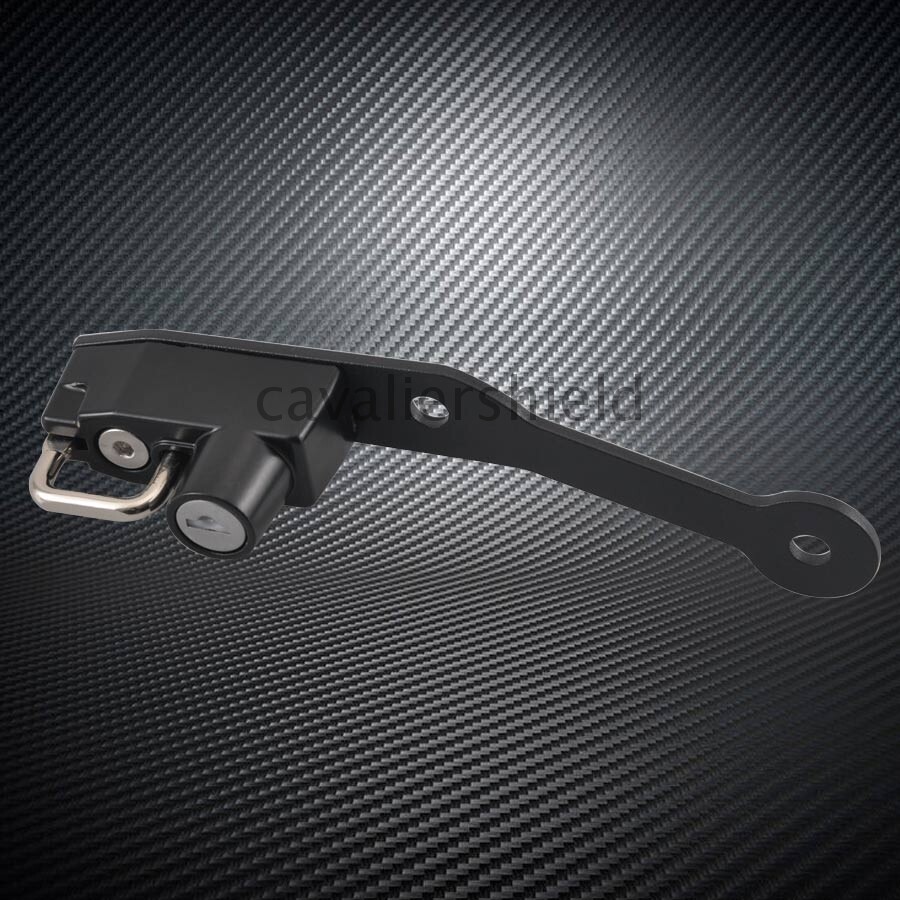 Motorcycle Steel Black Anti-theft Helmet Lock Security & 2 Keys For ...