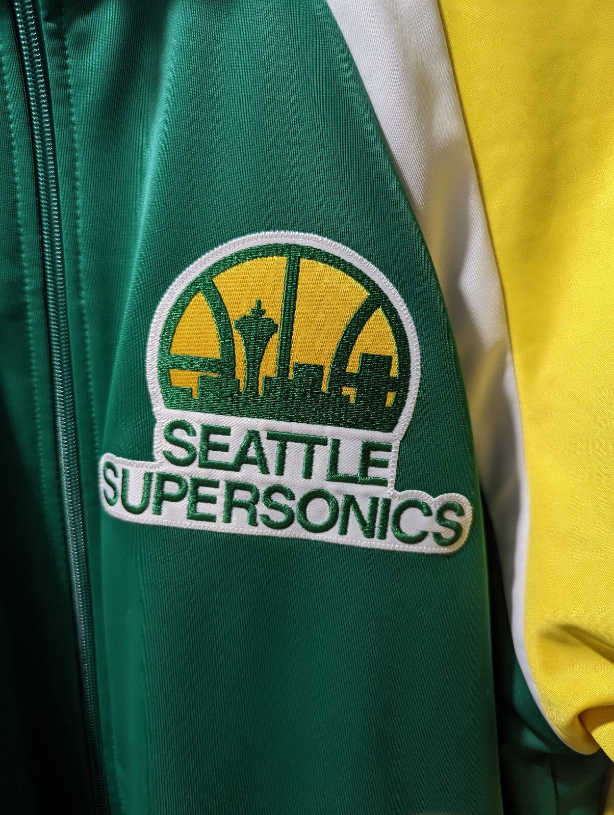 Mitchell & Ness Seattle Supersonics Track Jacket Lined Large Vintage | eBay