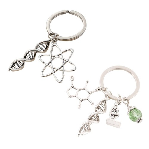 Microscope Molecular Structure Keychain Chemistry Science Keyring for ...