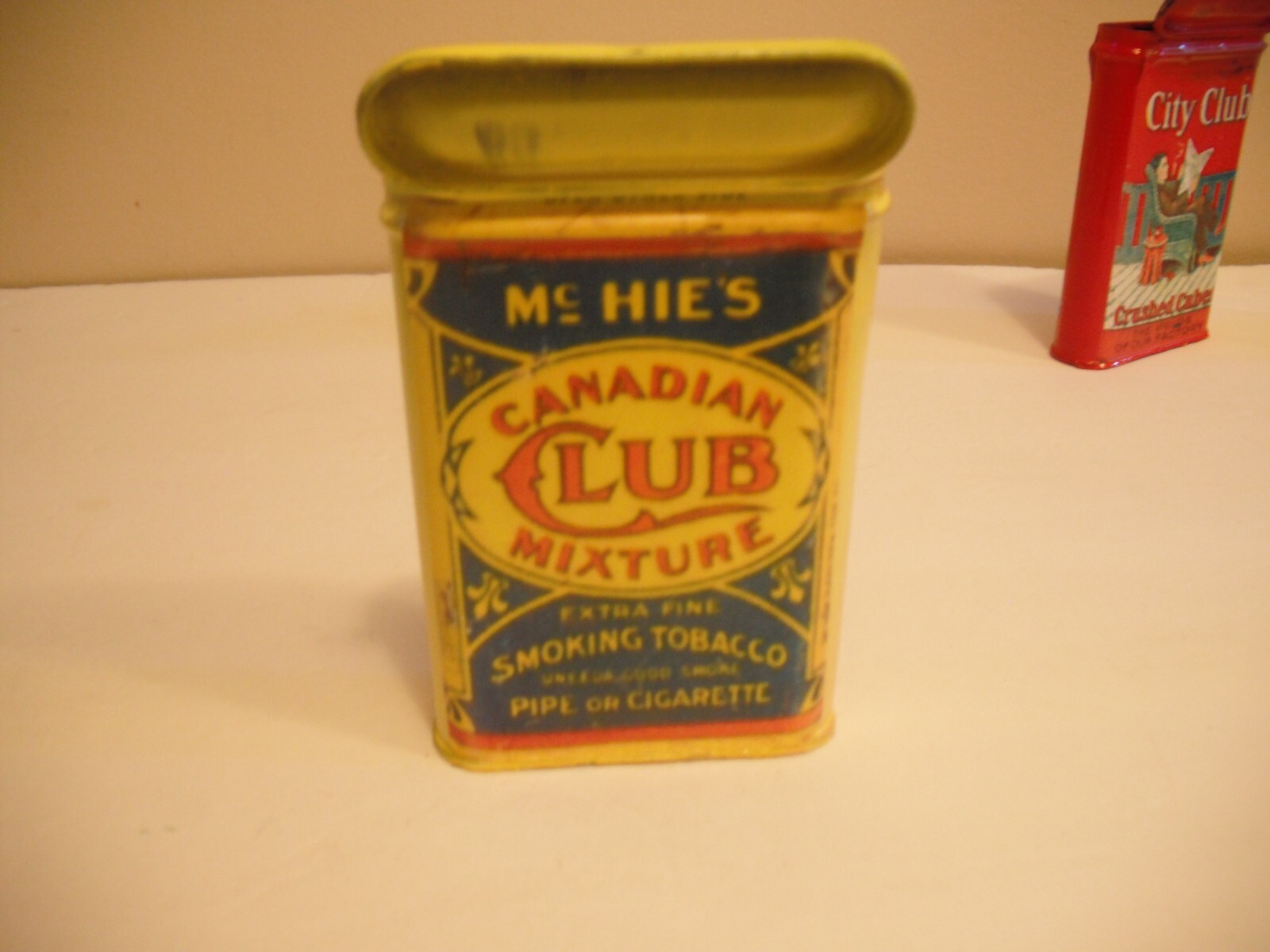 McHIE'S CANADIAN CLUB mix "novelty tribute" EMPTY cigarette, pipe ...