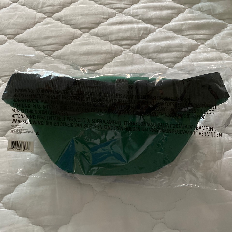 MAC X STRANGER THINGS Limited Edition Green Belt Bag Crossbody Hawkins ...